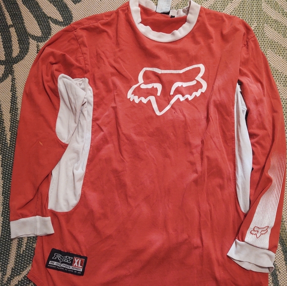 Fox | Shirts | Vintage Fox Pro Issue Sports Apparel Xl Long Sleeve Red ...